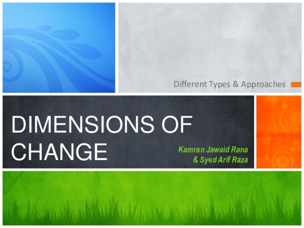 (PPT) Dimensions Of Change