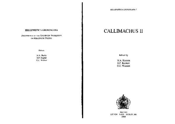 (PDF) Prince and Principle: The Philosophy of Callimachus' Hymn to Zeus