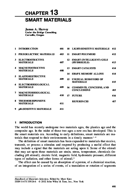(PDF) smart materials