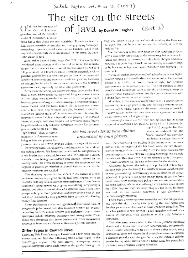 (PDF) The siter on the streets of Java