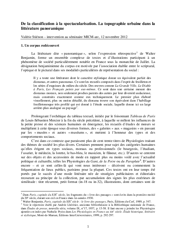 Corpus 3 textes 1ère Français