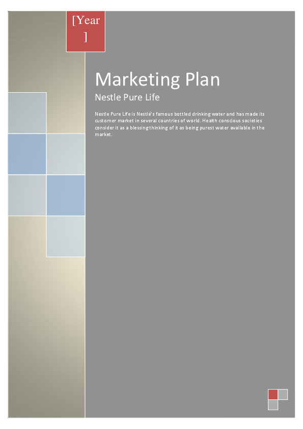 (DOC) Nestle Marketing Plan