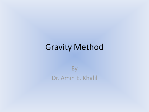 (PPT) Gravity method introduction