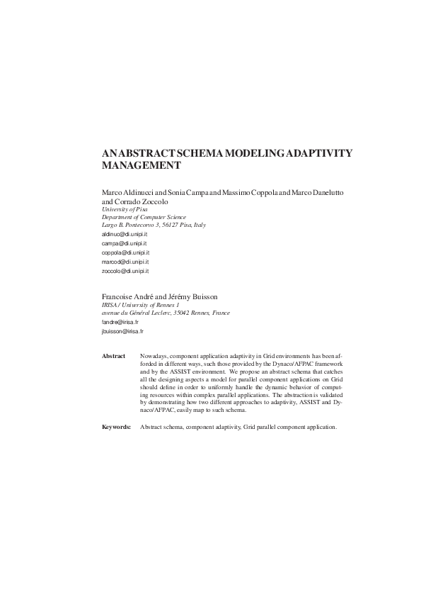 (PDF) An abstract schema modeling adaptivity management