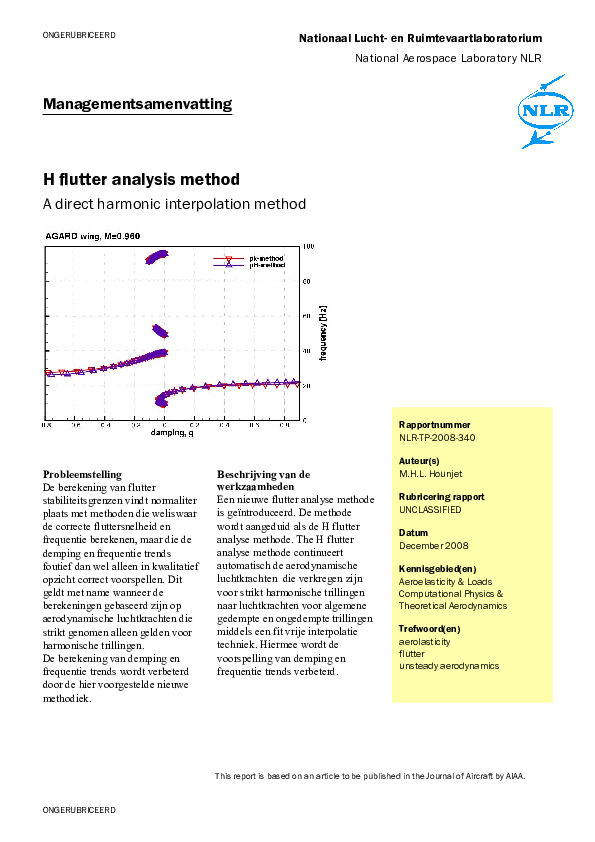 (PDF) H flutter analysis method A direct harmonic interpolation method
