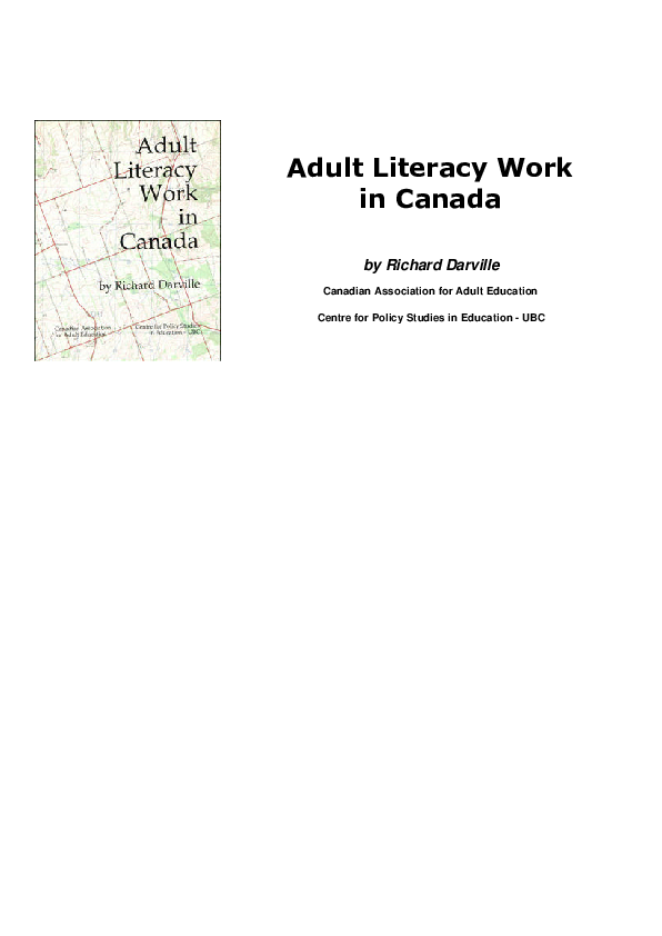 (PDF) Adult Literacy Work in Canada