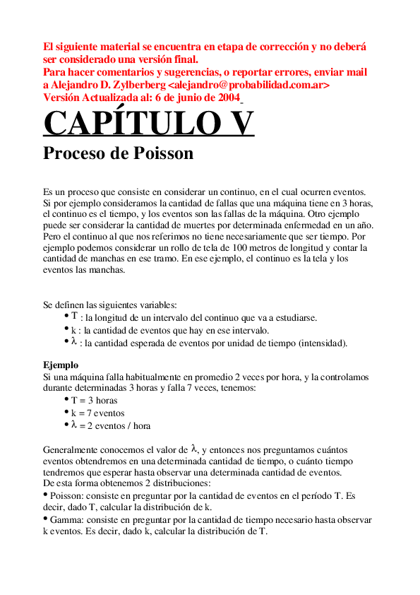 (PDF) 05 Proceso de Poisson