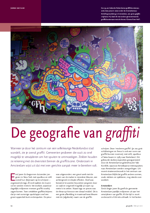 (PDF) De geografie van graffiti