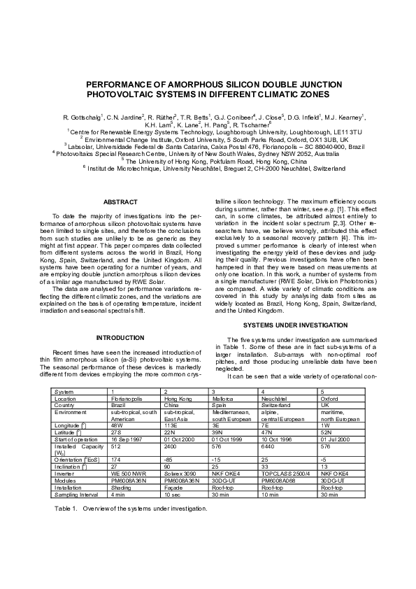 (PDF) Performance of amorphous silicon double junction photovoltaic ...