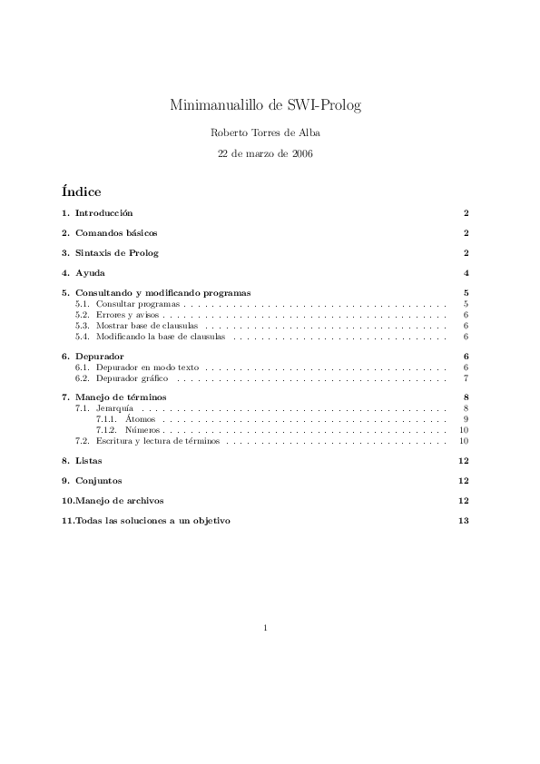 (PDF) Minimanualillo de SWI-Prolog