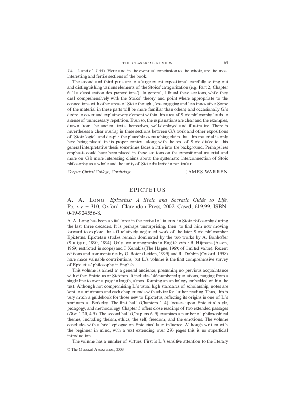 (PDF) Epictetus