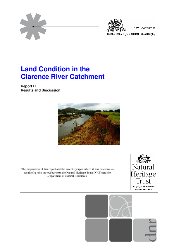 (PDF) Natural Resources Study of the Clarence River Catchment - Report ...