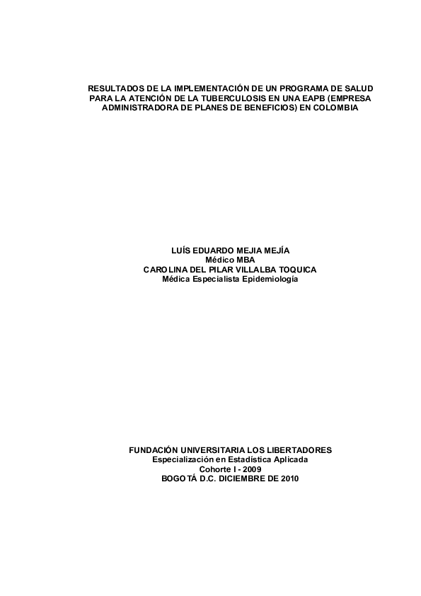 (PDF) TBC en una EAPB