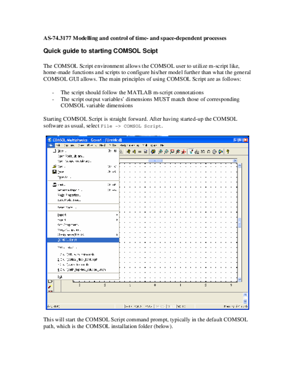 (PDF) using comsol script