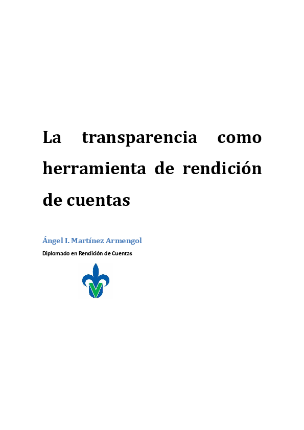 (PDF) Transparencia: definiciones y conceptos