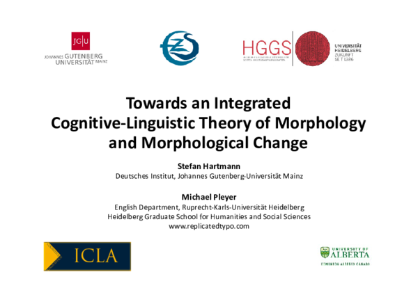 (PDF) Towards an Integrated Cognitive-Linguistic Theory of Morphology ...