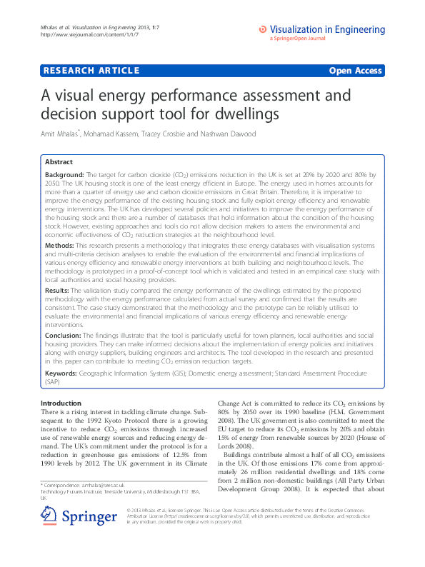 (PDF) A visual energy performance assessment and decision support tool ...