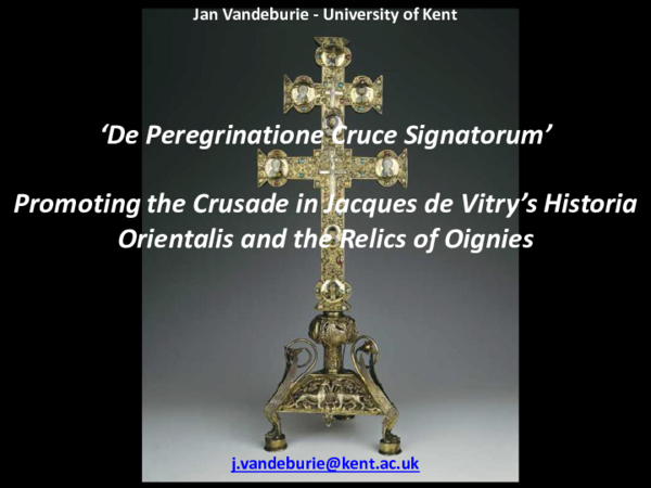 (PDF) ‘De Peregrinatione Cruce Signatorum’: Promoting the Crusade in ...