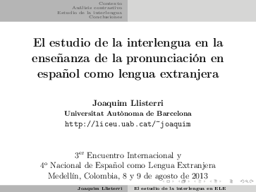 (PDF) El estudio de la interlengua en la enseñanza de la pronunciación ...