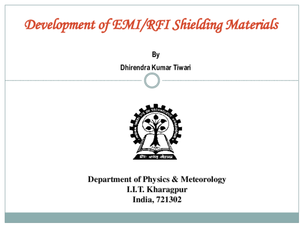 (PPT) Development of EMI/RFI Shielding Materials.