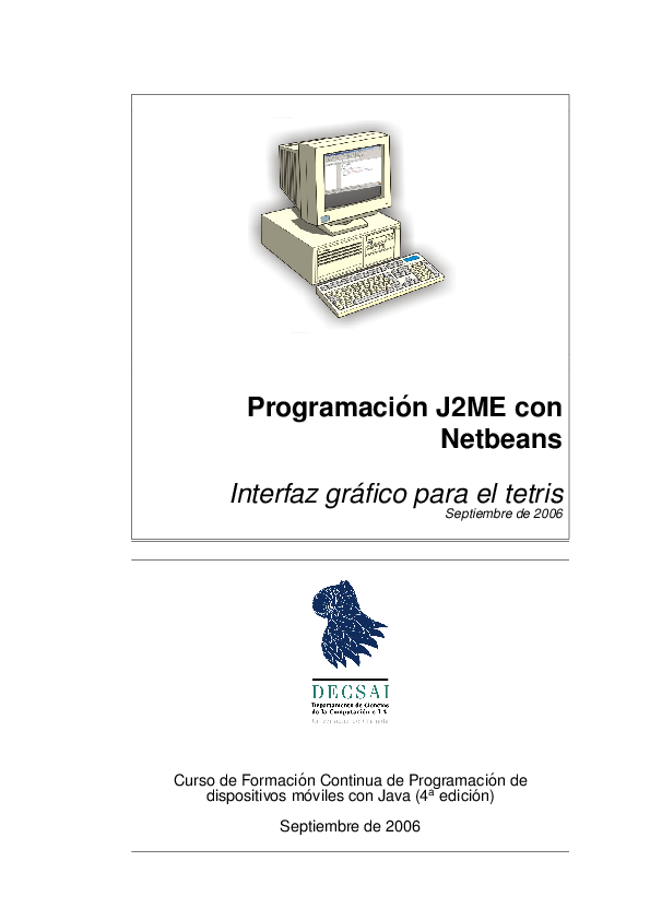 Programaci´on J2ME con Netbeans