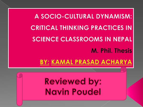 (PPT) A REVIEW ON THE THESSIS BY KAMAL ACHARYA ; SOCIO CULTURAL ...