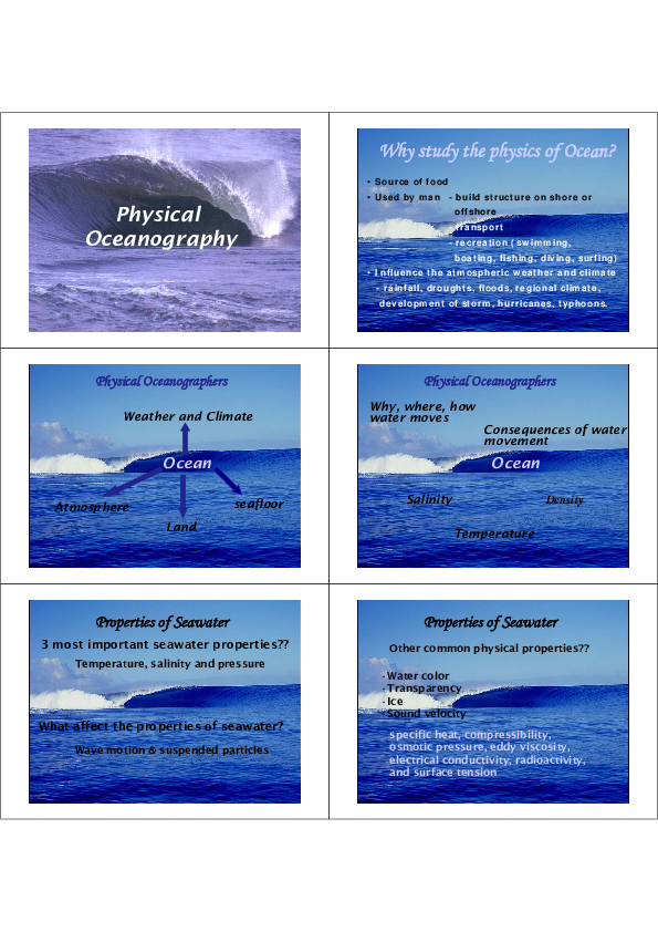 (PDF) Physical Oceanography