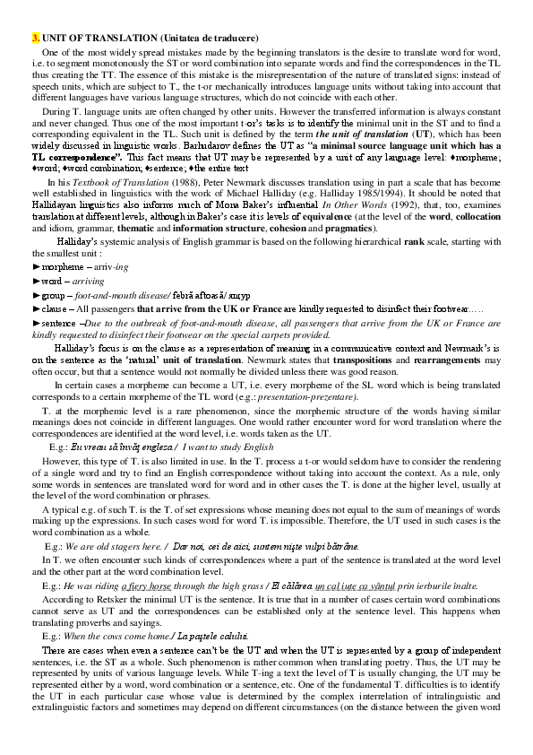 (DOC) 3 UNIT OF TRANSLATION