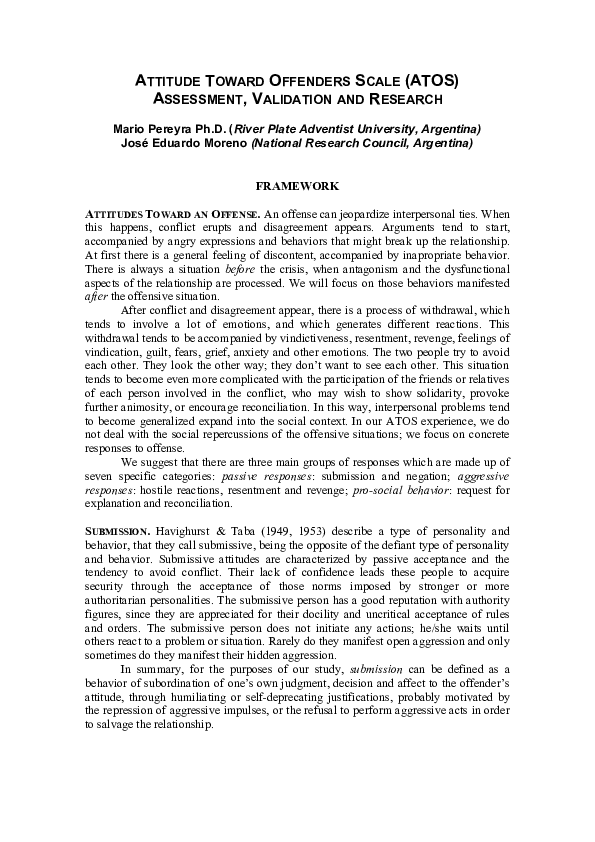(DOC) Attitude toward offenders scale