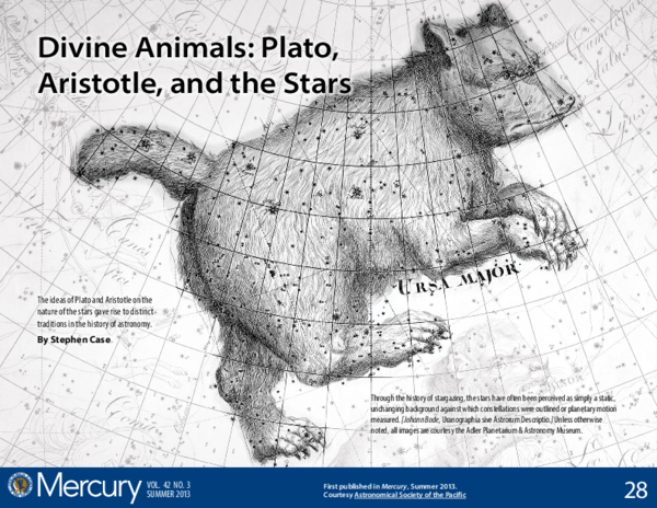 (PDF) Divine Animals: Plato, Aristotle, and the Stars