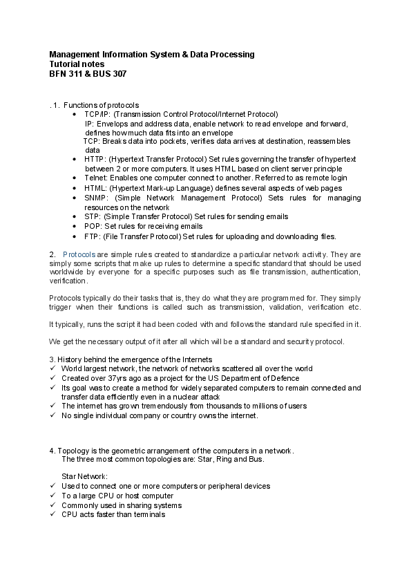 (DOC) Management Information Systems Tutorial