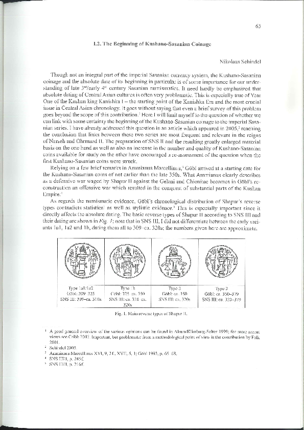 (PDF) The Beginning of Kushano–Sasanian Coinage, in: Michael Alram/Rika ...