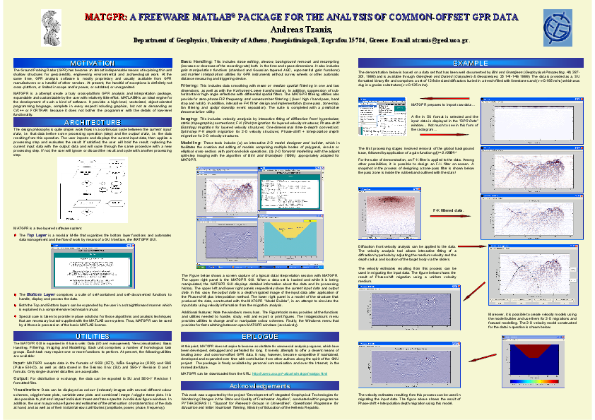 Pdf Matgpr A Freeware Matlab Package For The Analysis Of Common