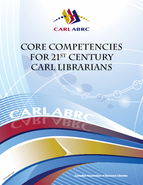 (PDF) Core competencies for 21st Century CARL librarians