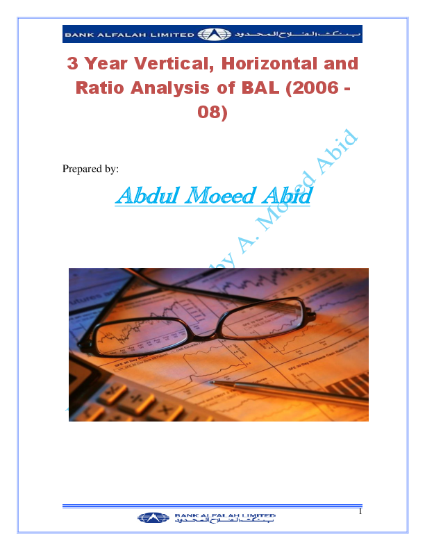 (PDF) Financial Statement Analysis: 3 Year Vertical, Horizontal and ...