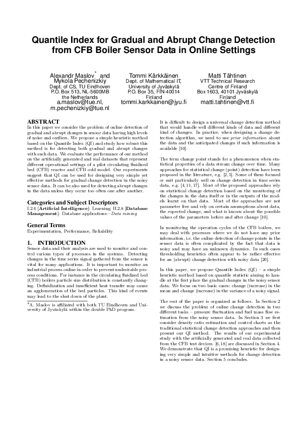 (PDF) Quantile Index for Gradual and Abrupt Change Detection from CFB Boiler Sensor Data in ...