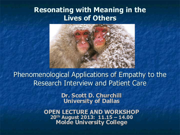(PPT) Resonating With Meaning in the Lives of Others - Lecture and ...