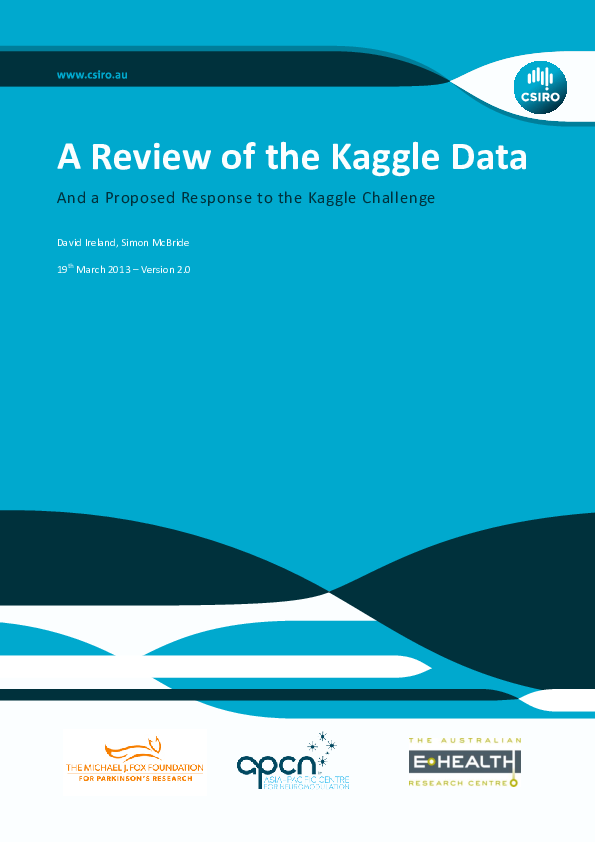 A Review of the Kaggle Data And a Proposed Response to the Kaggle Challenge