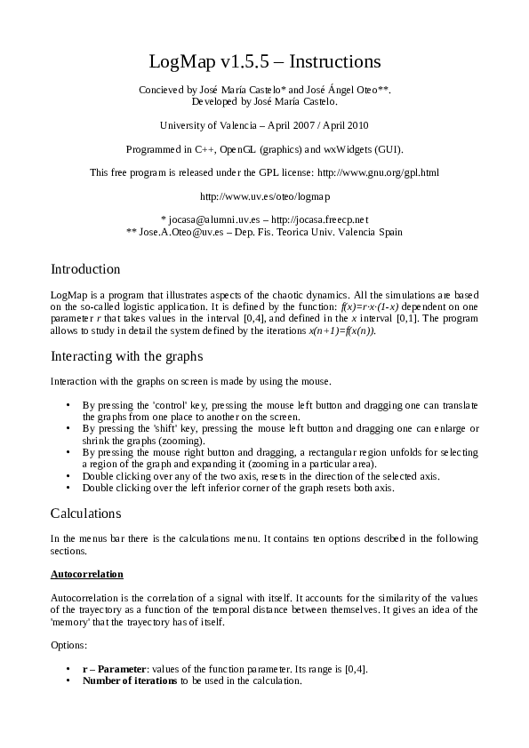 (PDF) Log Map Instructions