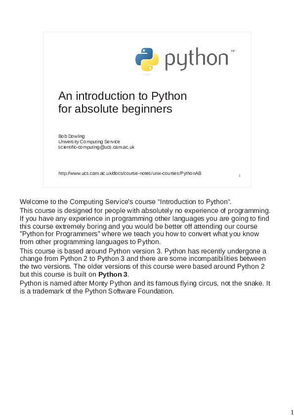 (PDF) python3 notes