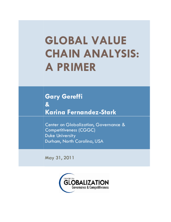 (PDF) 2011 05 31 GVC analysis a primer