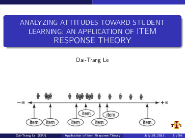 (PDF) Analyzing Attitudes Toward Student Learning: An Application Of ...