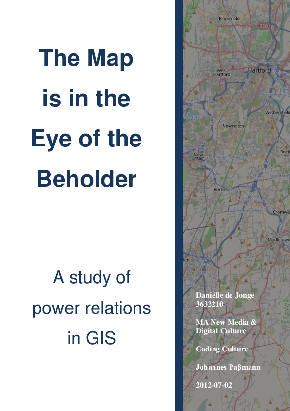 (PDF) The map is in the eye of the beholder: A study of power relations ...