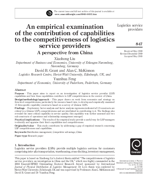 (PDF) An empirical examination