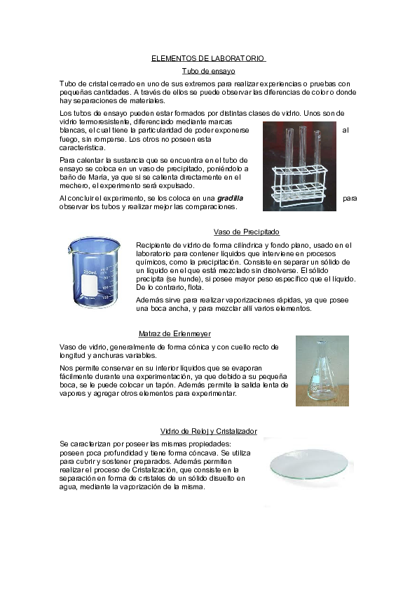 (DOC) ELEMENTOS DE LABORATORIO