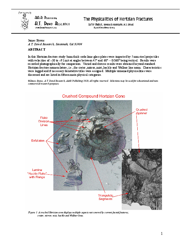 (PDF) The Physicalities of Hertzian Fractures