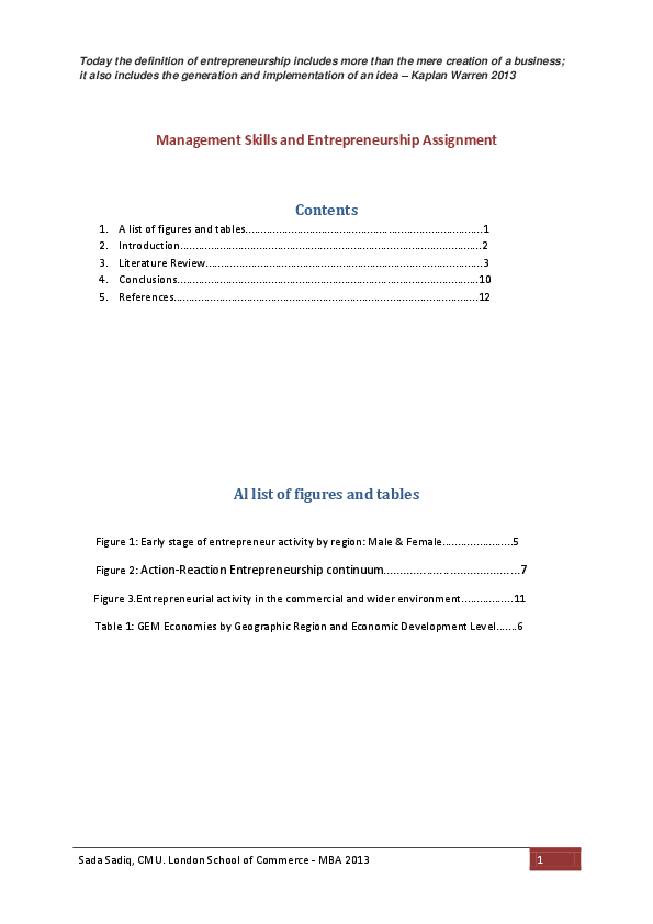 business administration assignment 1