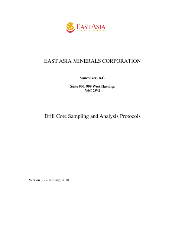 (PDF) Drill Core Sampling Analysis