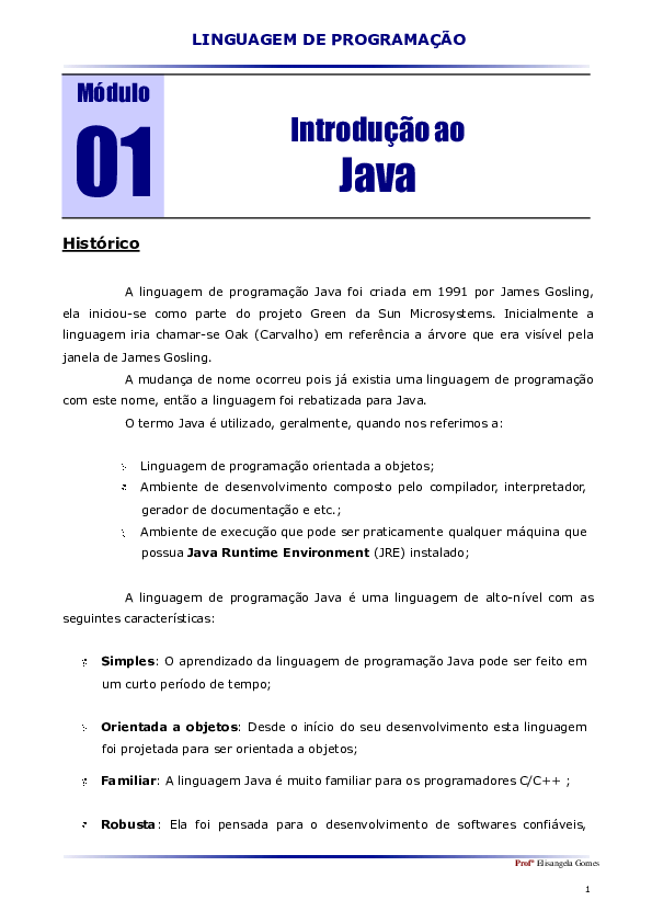 (DOC) Apostila Java Modulo
