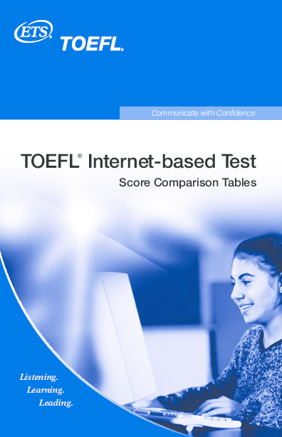 (PDF) TOEFL i BT Score Comparison Tables